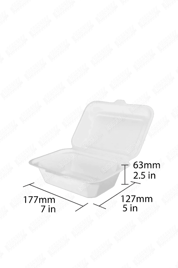 Sugarcane Hinged Take Out Food Container 21oz | BIGSKU Canada
