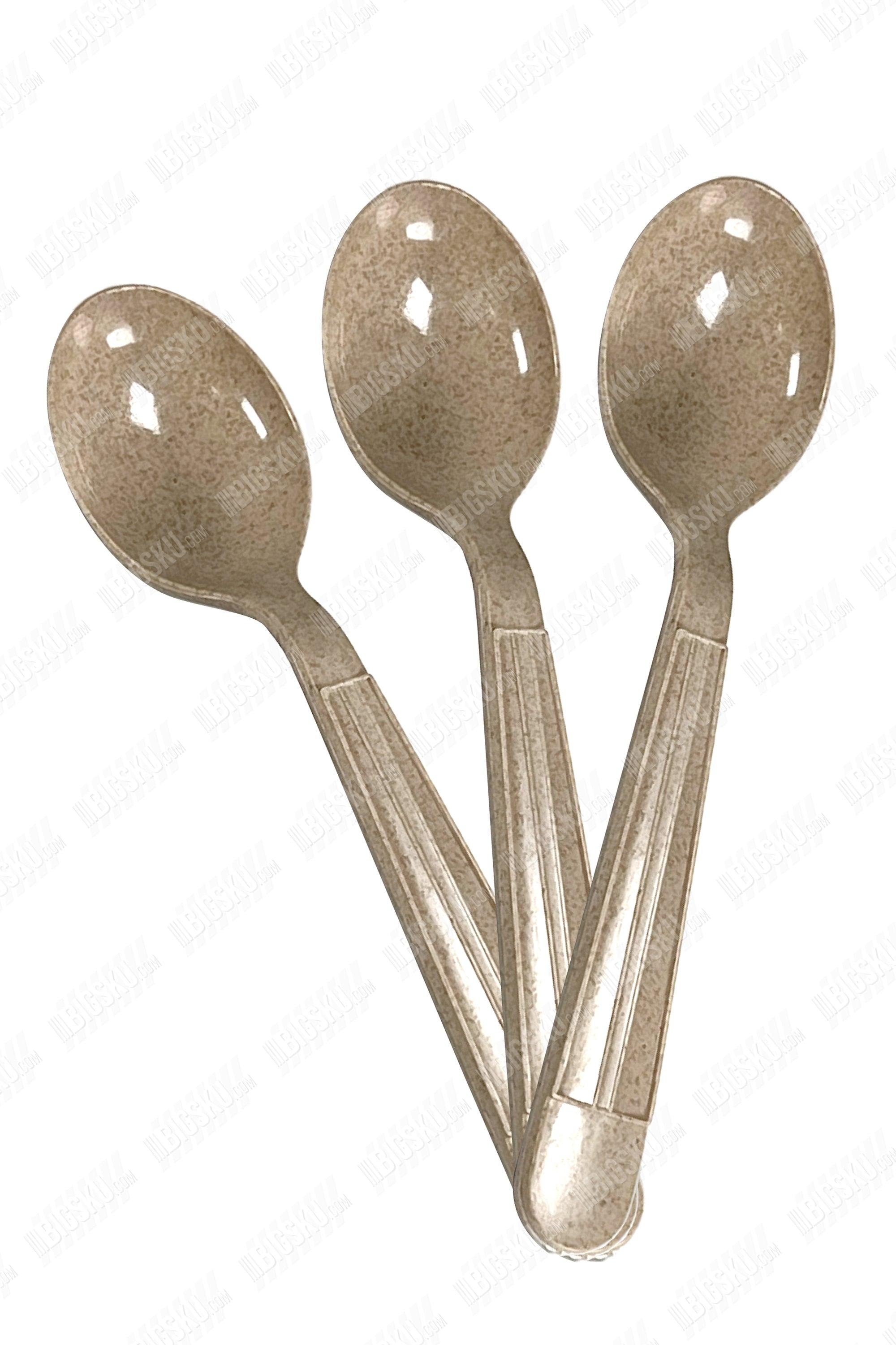 Biodegradable Compostable Heavy-Duty Soup Spoon 5" | BIGSKU Canada