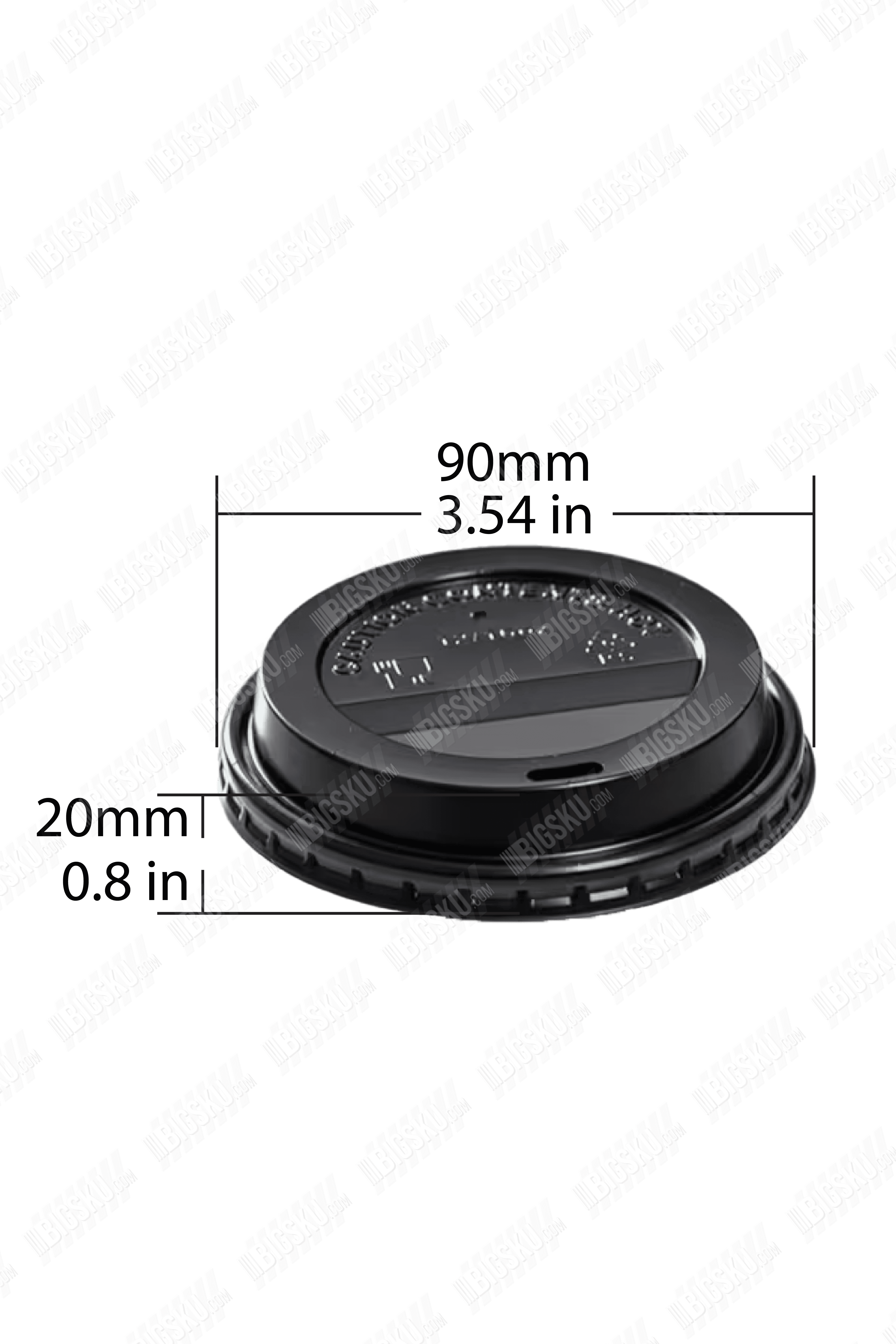 PP Plastic Coffee Cup Lid - White | BIGSKU Canada